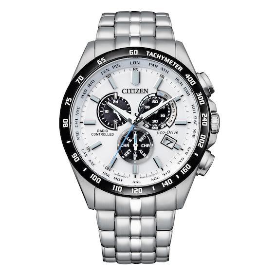 Citizen Atomic Time Men's Stainless Steel Bracelet Watch | H.Samuel