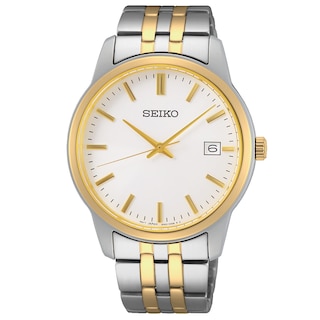 Seiko Quartz Men's Two Tone Bracelet Watch | H.Samuel