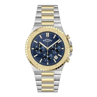 Rotary Chronograph Two Tone Stainless Steel Bracelet Watch | H.Samuel