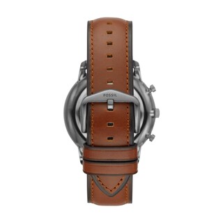 Fossil Neutra Men's Amber Leather Strap Watch | H.Samuel