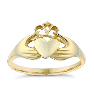 9ct Gold Claddagh Ring | H.Samuel