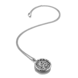 Hot Diamonds Sterling Silver Diamond Filigree Locket | H.Samuel