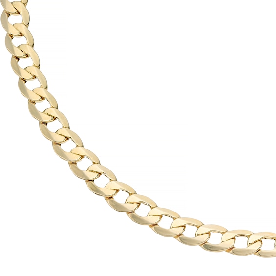 9ct Yellow Gold 22 Inch Curb Chain | H.Samuel