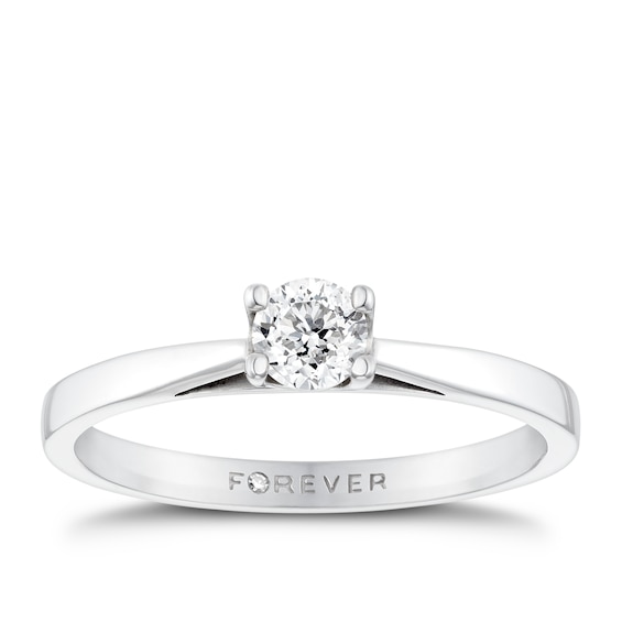 The Forever Diamond 18ct White Gold 0.25ct Ring | H.Samuel
