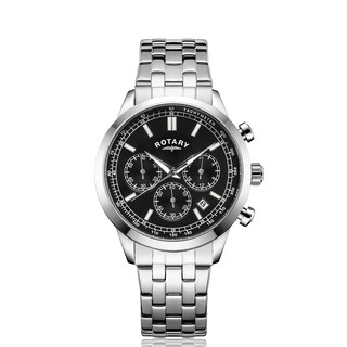 Rotary Chronograph Mens Stainless Steel Bracelet Watch | H.Samuel