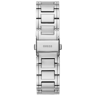 Guess Ladies' Stone Set Bezel Stainless Steel Bracelet Watch | H.Samuel