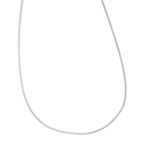 Sterling Silver 20 Inch Dainty 40 Gauge Curb Chain | H.Samuel