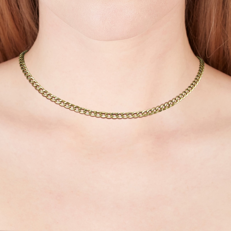 9ct Yellow Gold 18 Inch Curb Chain | H.Samuel