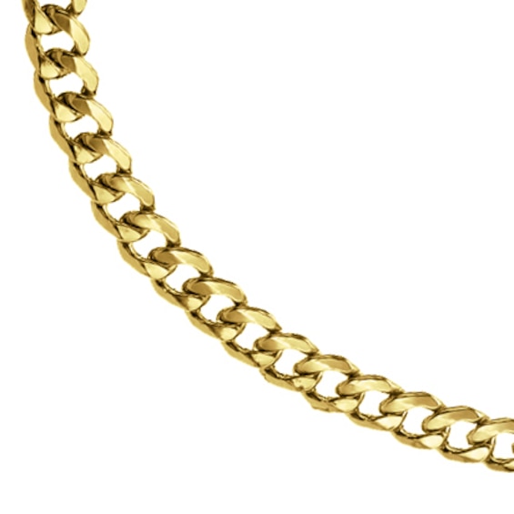 9ct Yellow Gold 20 Inch Curb Chain | H.Samuel