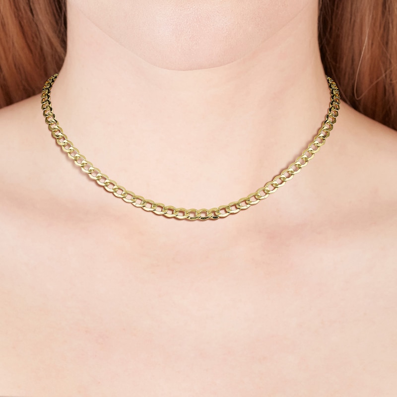 9ct Yellow Gold 20 Inch Curb Chain | H.Samuel