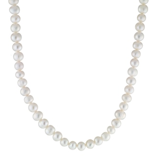 Sterling Silver Freshwater Cultured Pearl Necklace | H.Samuel