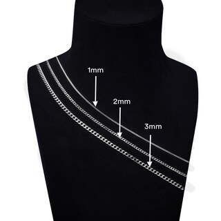 Sterling Silver 24 Inch Curb Chain | H.Samuel