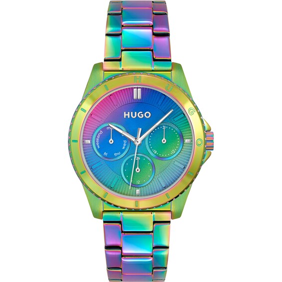 HUGO #DANCE Ladies' Multi- Coloured Stainless Steel Bracelet Watch | H ...