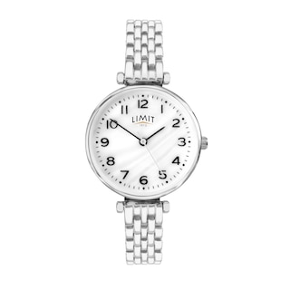 Limit Ladies' Mother Of Pearl Dial Silver Tone Bracelet Watch | H.Samuel