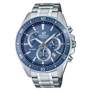 Casio Edifice EFR-552D-2AVUEF Men's Blue Dial Stainless Steel Bracelet ...