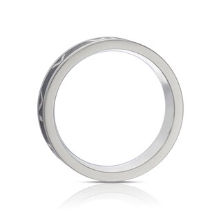 Men's Titanium Roman Numeral Detail Ring | H.Samuel