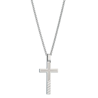 Stainless Steel Cross Pendant | H.Samuel