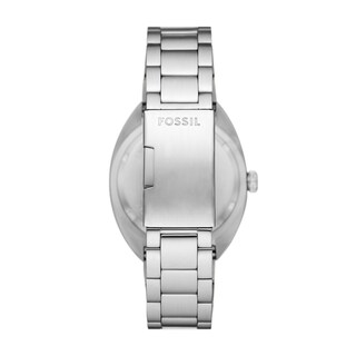 Fossil Breaker Men's Green Wave Dial Stainless Steel Bracelet Watch | H ...