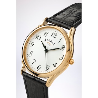Limit Men's Black Strap Watch | H.Samuel