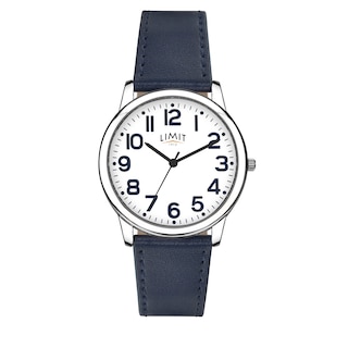 Men's Limit Blue Leather Strap Watch | H.Samuel