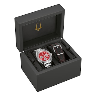 Bulova Lunar Pilot Blood Moon Men's Stainless Steel Bracelet Watch | H ...