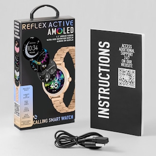 Reflex Active Amoled Series 41 Rose Gold Tone Bracelet Smart Watch | H ...
